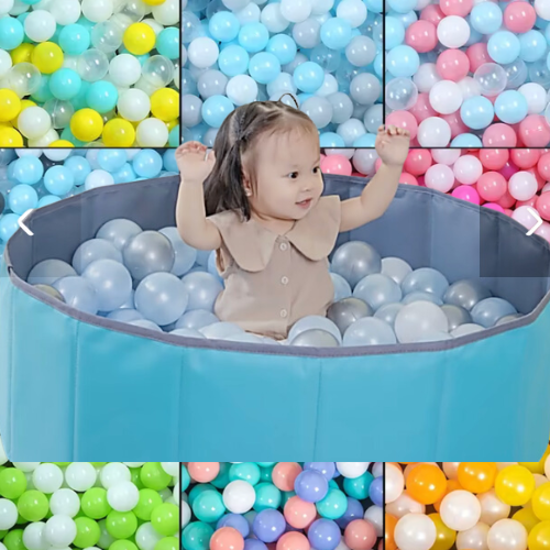 50pcs Colorful Love Star Plastic Ocean Ball Pits Eco-Friendly Funny ...